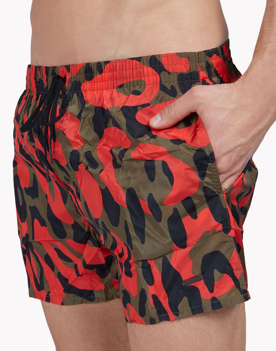 Dsquared2 Camouflage Swim Shorts Military Green Swimming Trunks For