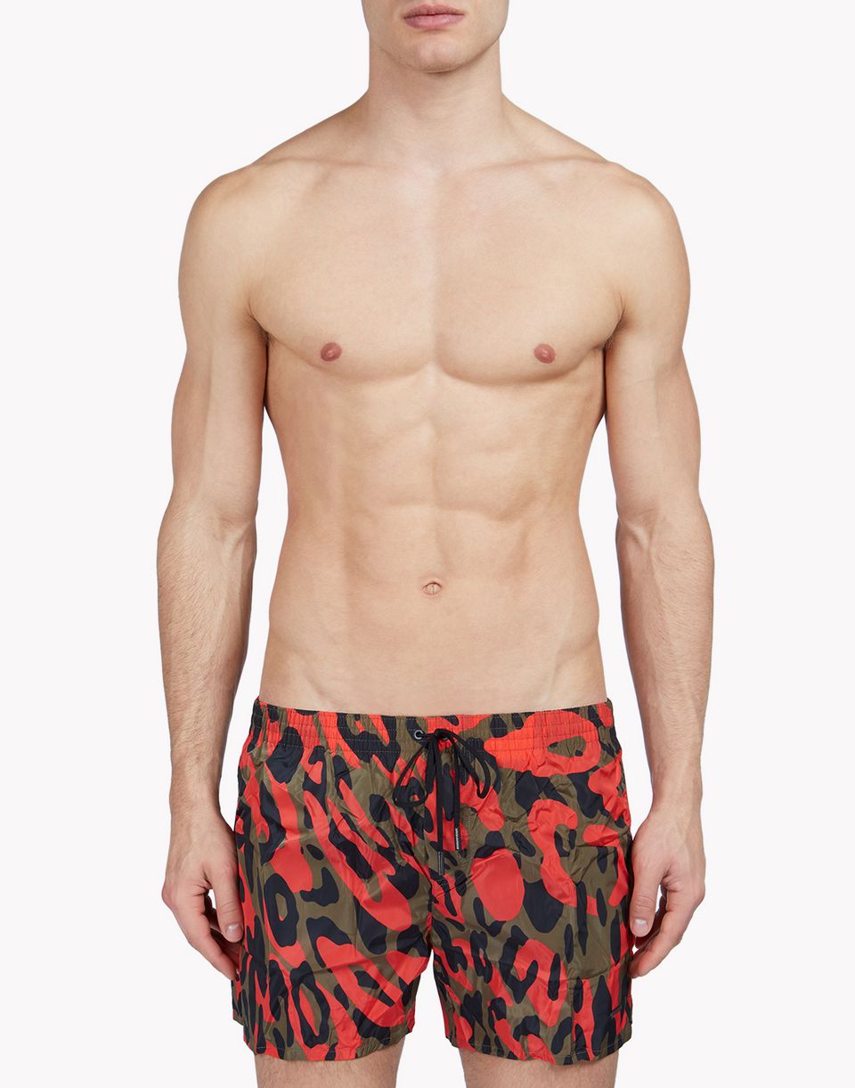 Dsquared2 Camouflage Swim Shorts Military Green Swimming Trunks For