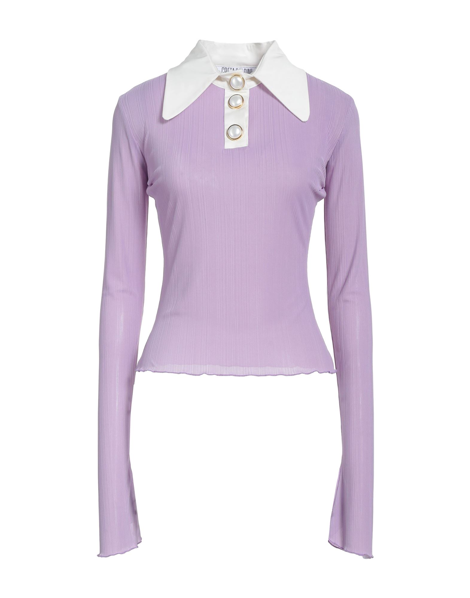 Greta Boldini Polo Shirts In Light Purple | ModeSens
