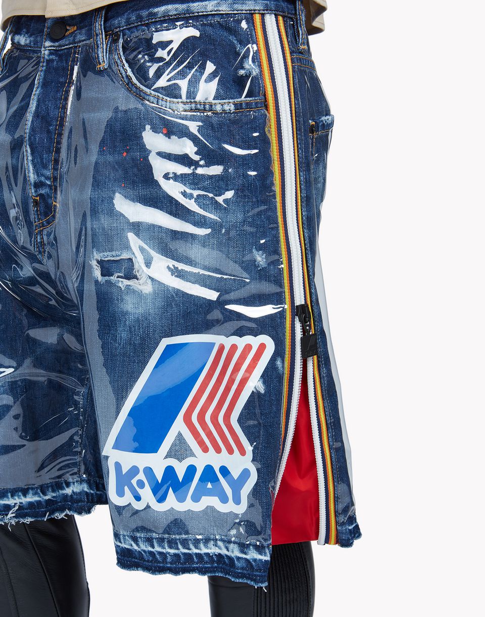 Dsquared2 K Way PVC Denim Shorts - Shorts for Men | Official Store