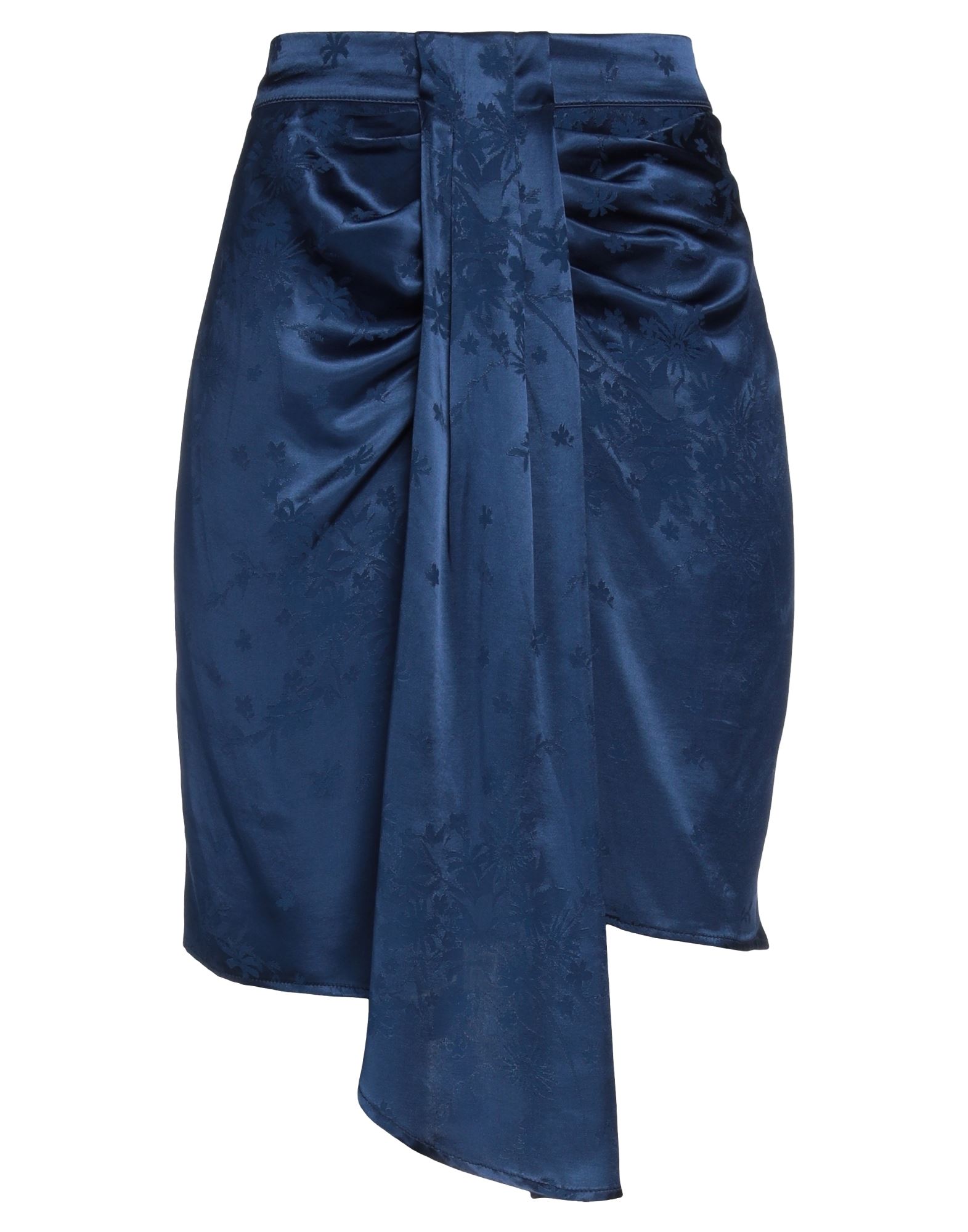 Sabina Musayev Orca Draped Ruched Skirt In Blue | ModeSens