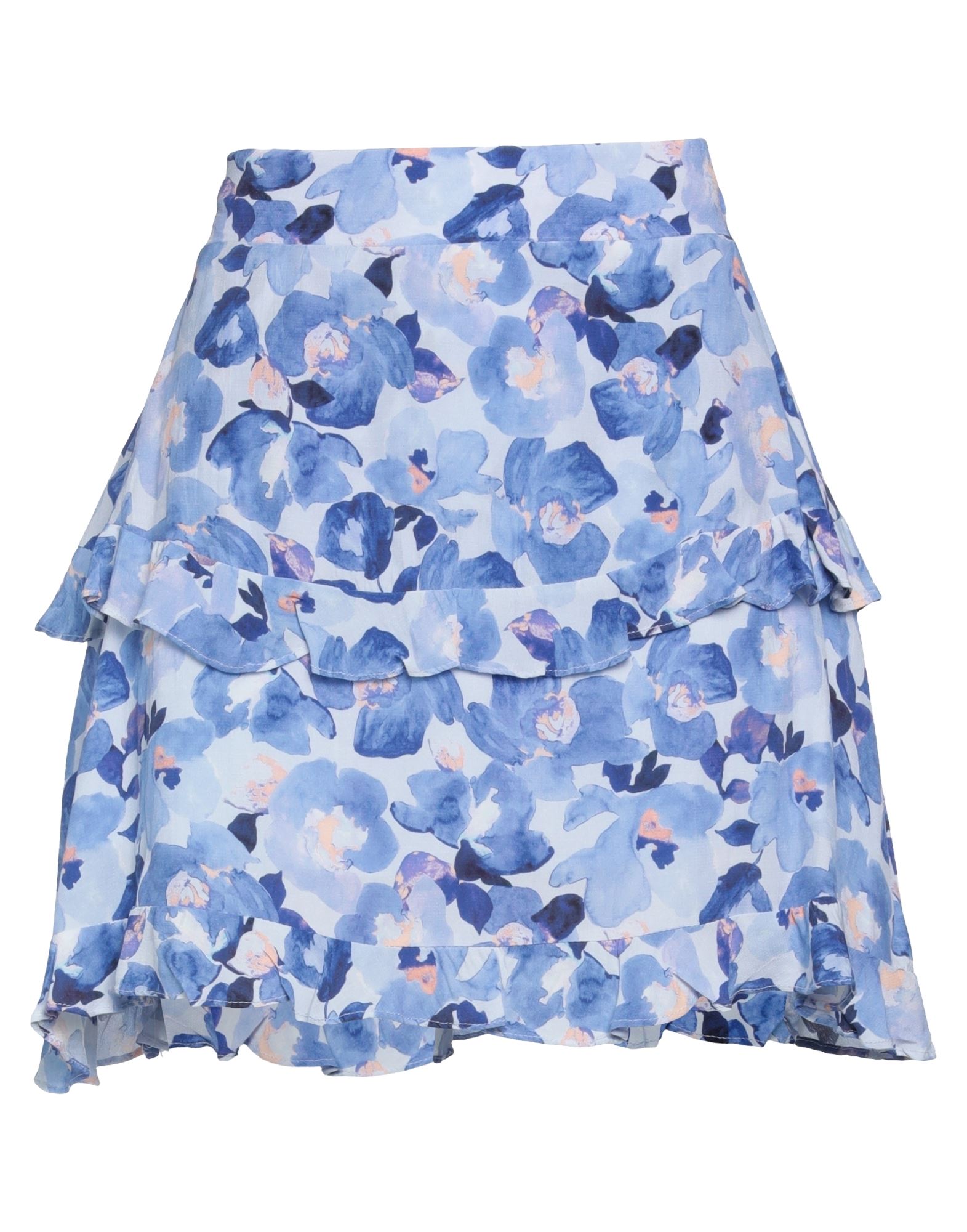 Pia B. Concept Mini Skirts In Blue | ModeSens