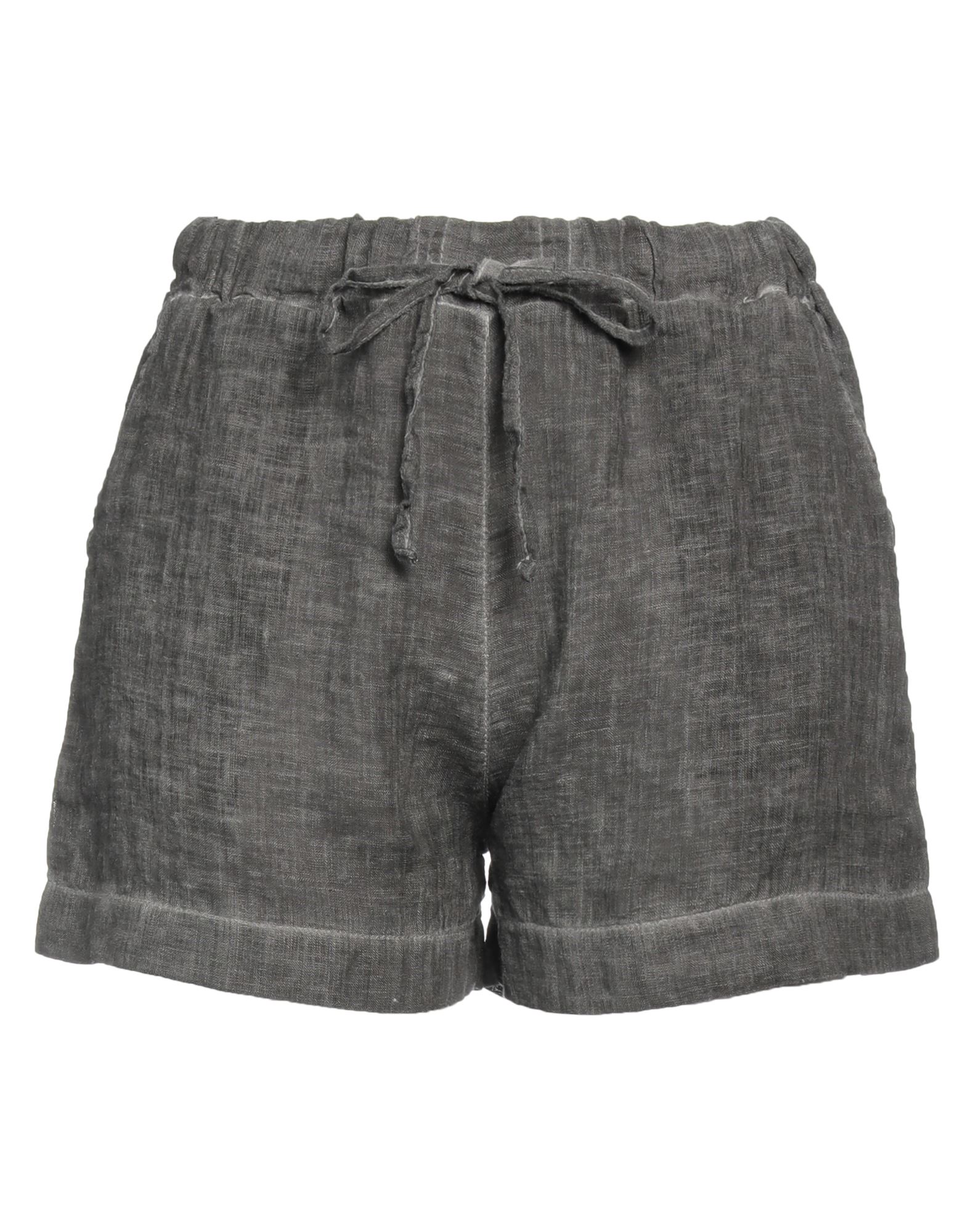 Crossley Woman Shorts & Bermuda Shorts Lead Size M Linen In Grey | ModeSens