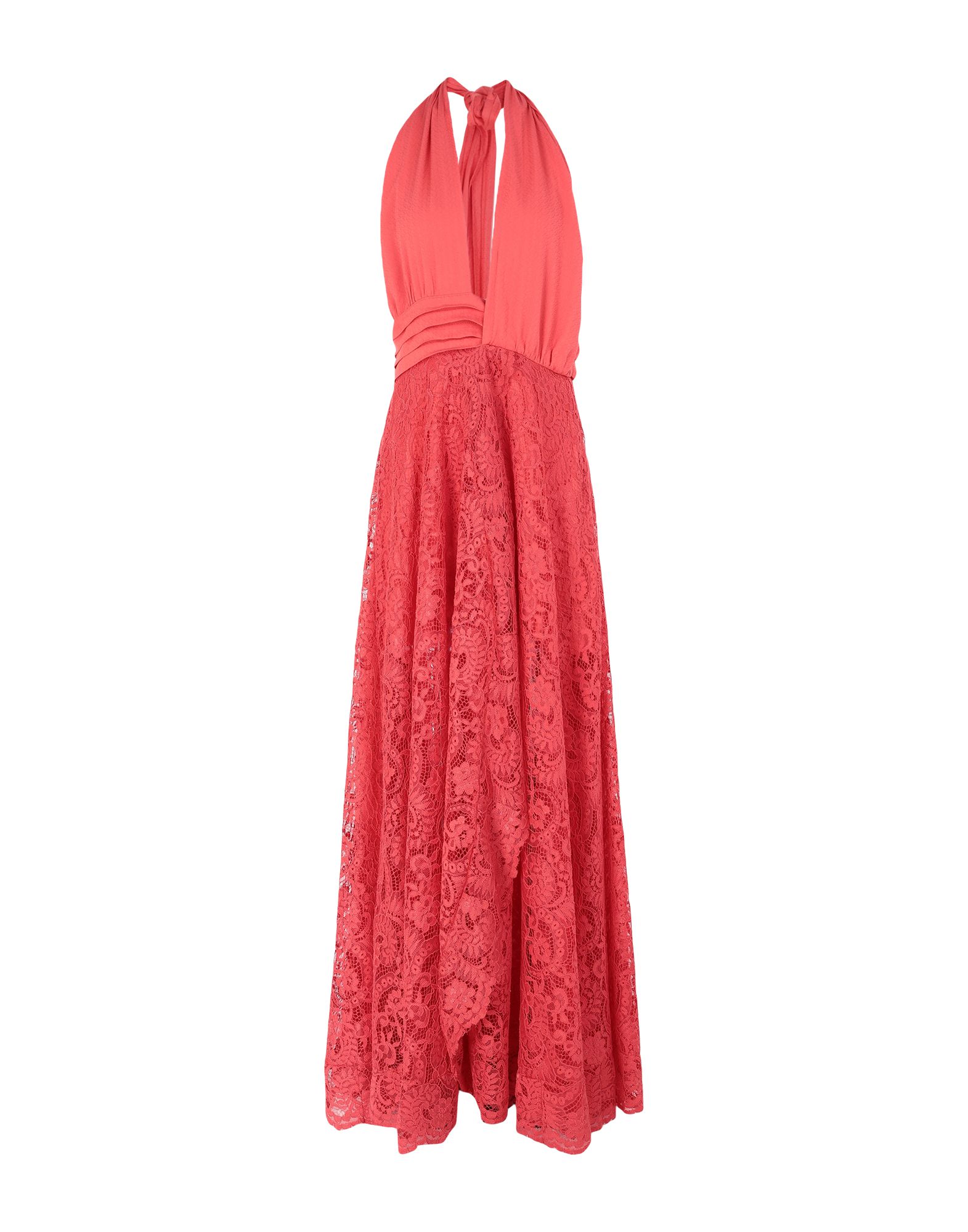 W Les Femmes By Babylon Long Dresses In Coral | ModeSens