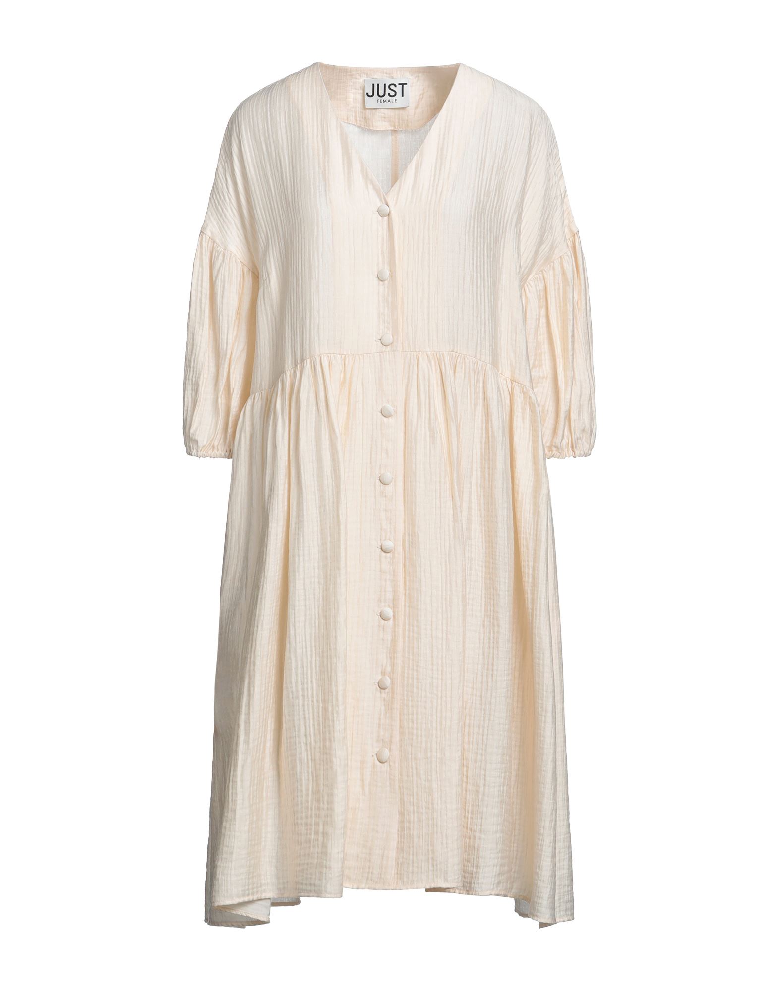 Just Female Midi Dresses In White | ModeSens