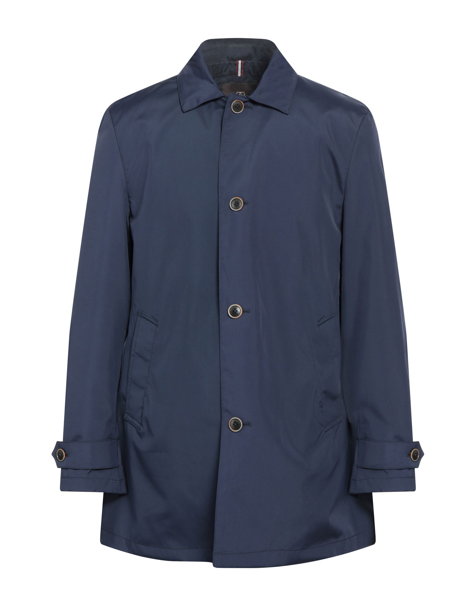 Milestone Overcoats In Dark Blue | ModeSens