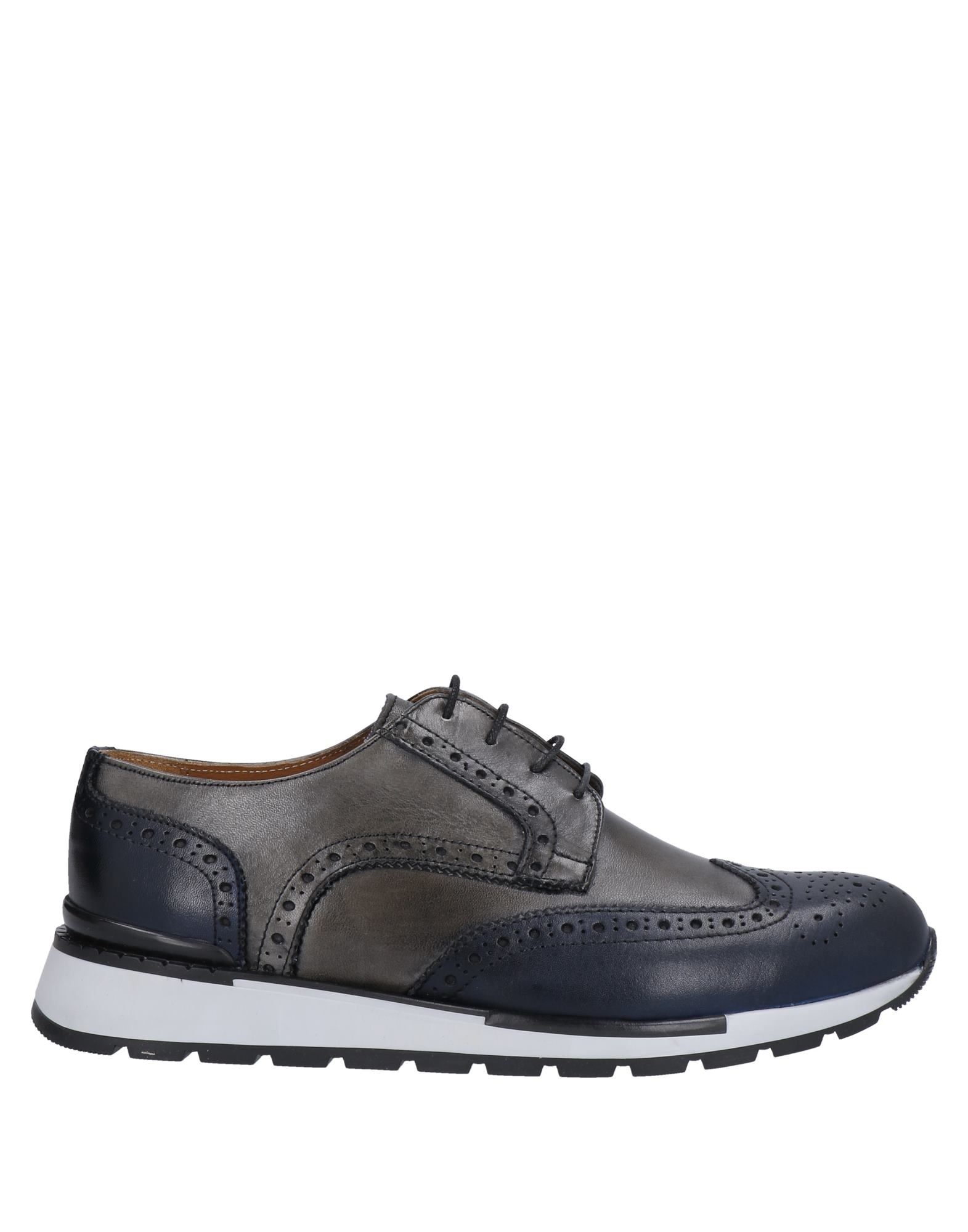 Angelo Pallotta Lace-up Shoes In Dark Blue | ModeSens