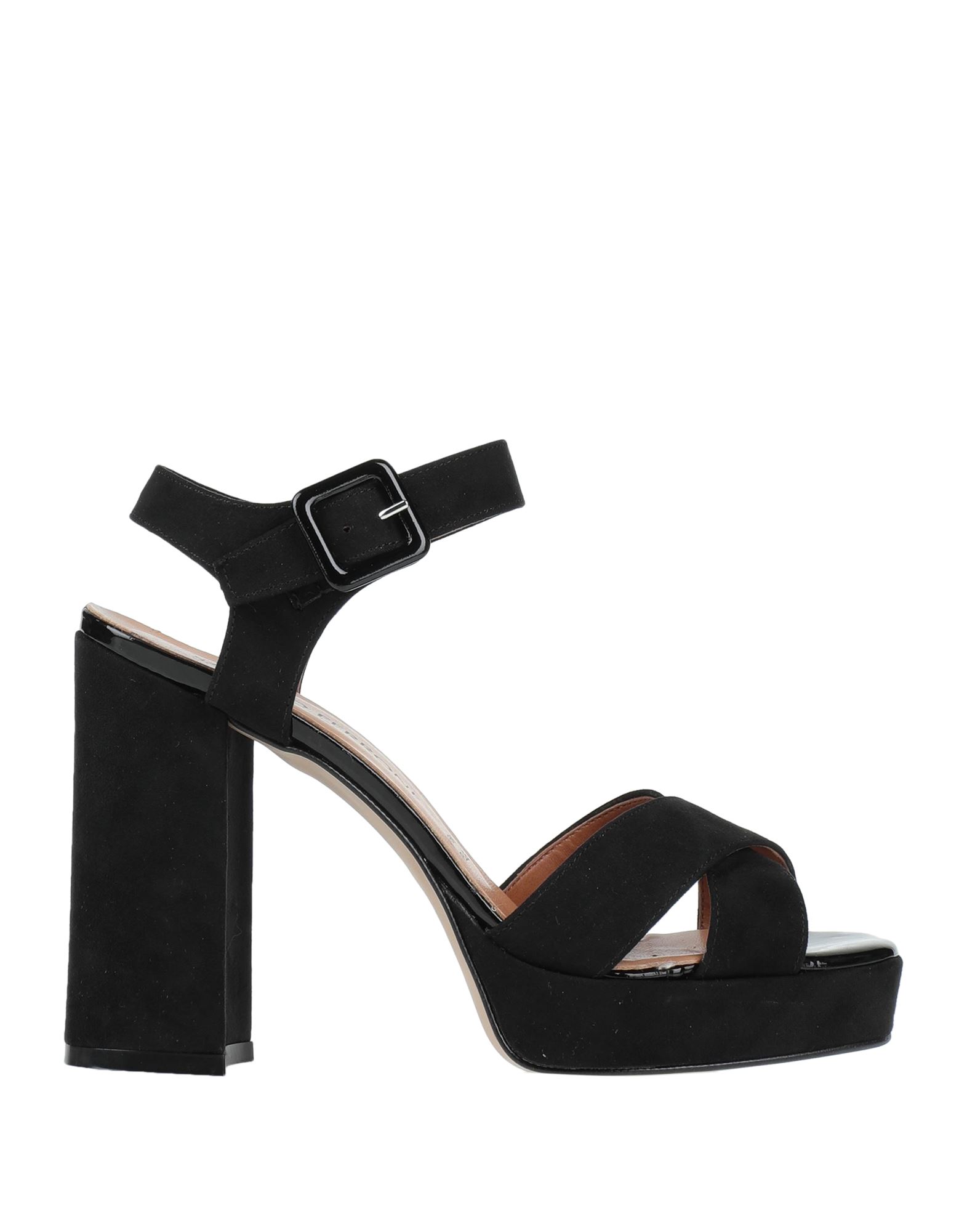 Sandro Ferrone Sandals In Black | ModeSens