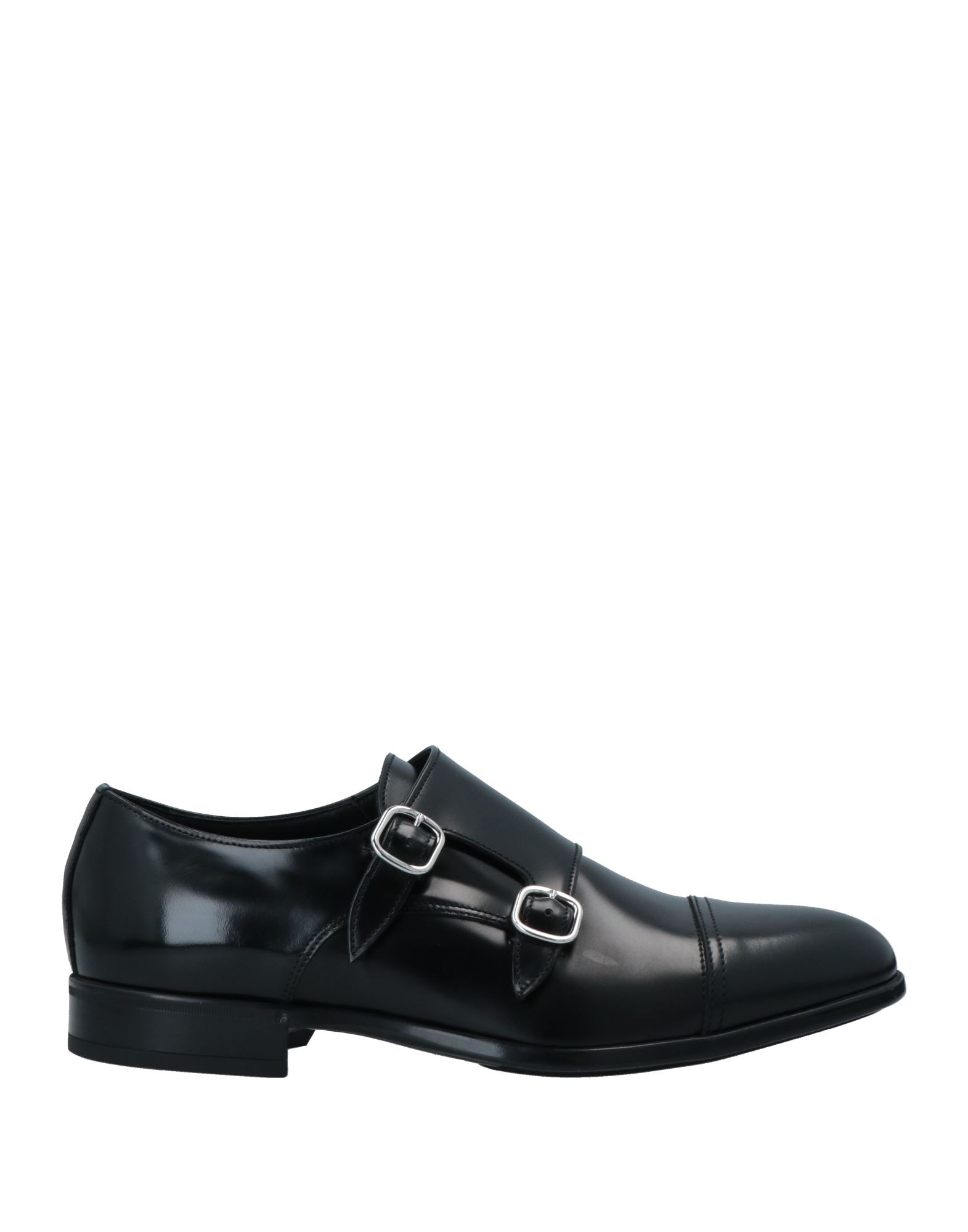 Doucal's Black Leather Monk Strap | ModeSens