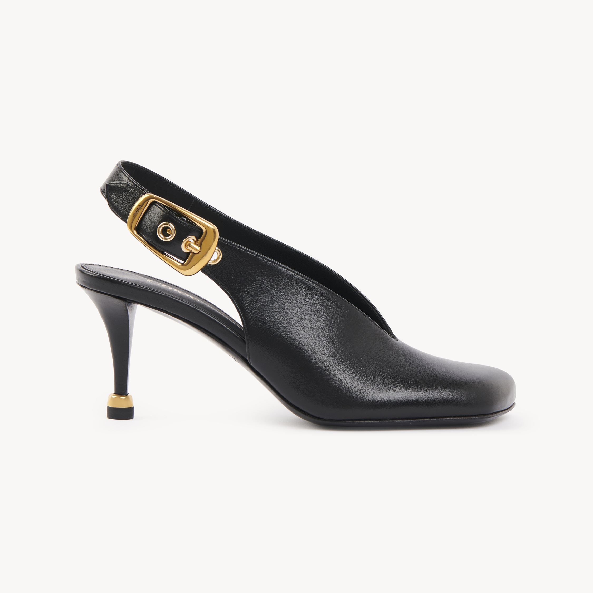 Chloé Andrea Pump Black Size 5 100% Calf-skin Leather | ModeSens