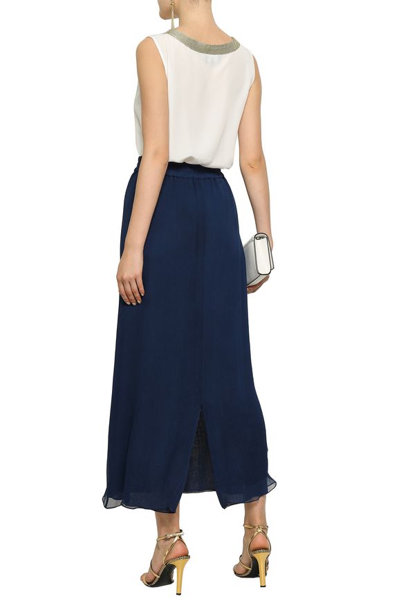 Silk-chiffon maxi skirt | EMPORIO ARMANI | Sale up to 70% off | THE OUTNET