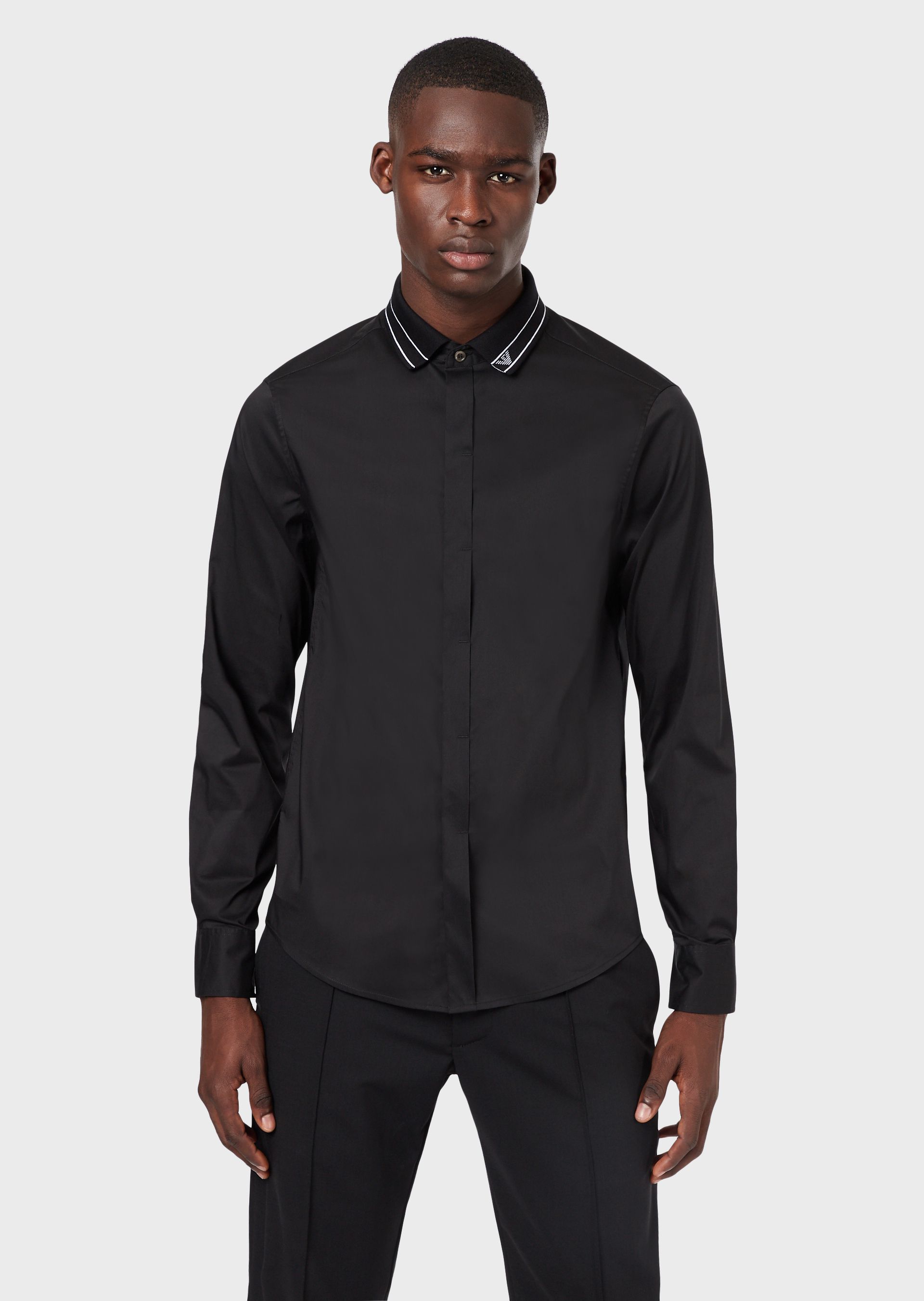 Emporio Armani Casual Shirts - Item 38907981 In Black | ModeSens