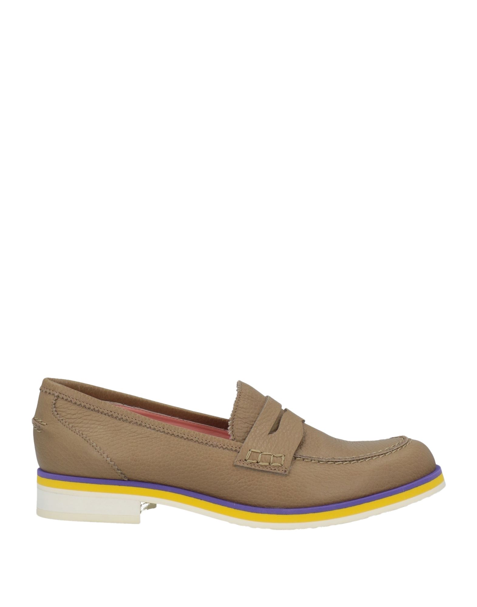 Studio Pollini Loafers In Khaki | ModeSens