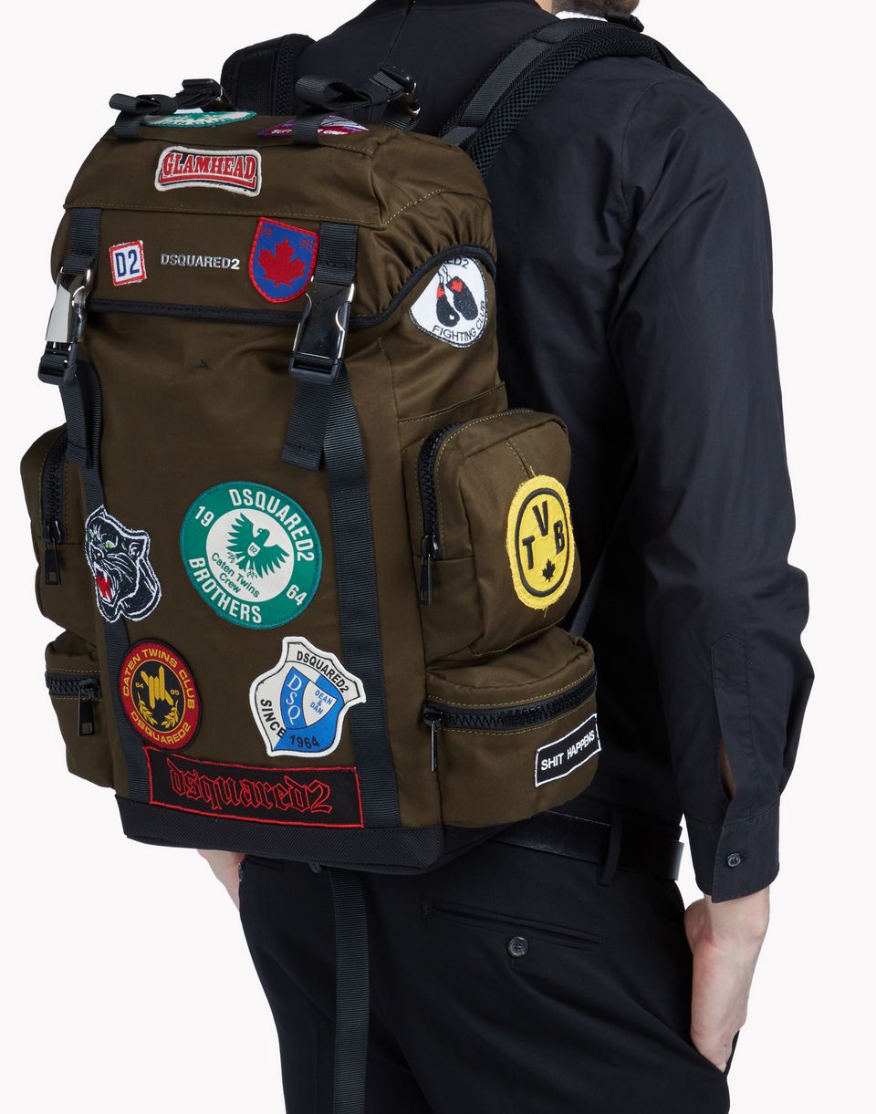 Dsquared2 Military Patch Akira Backpack, Backpacks Men - Dsquared2 ...