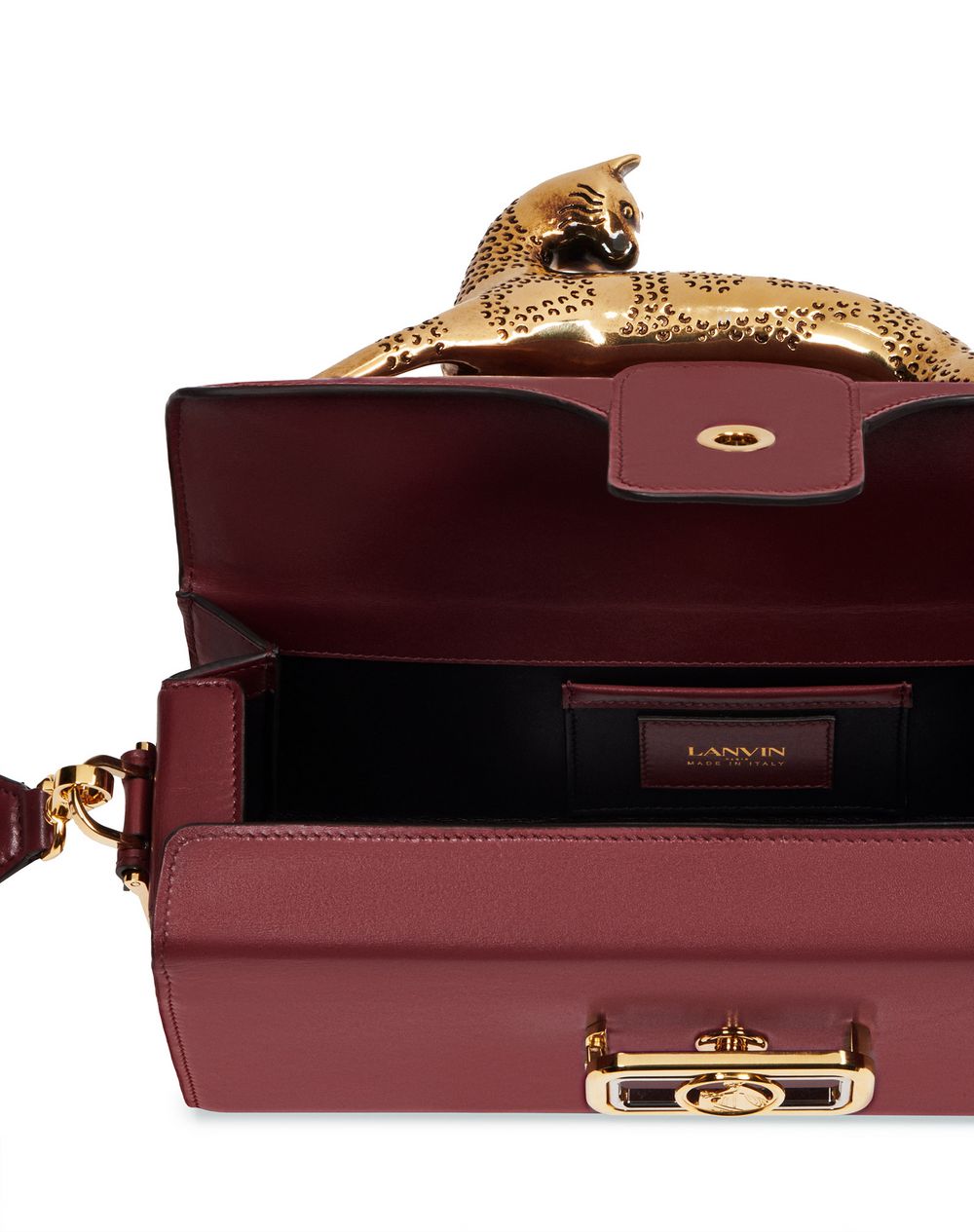 Lanvin PENCIL CAT BAG IN BOX CALF, Shoulder Bag Women | Lanvin Online Store