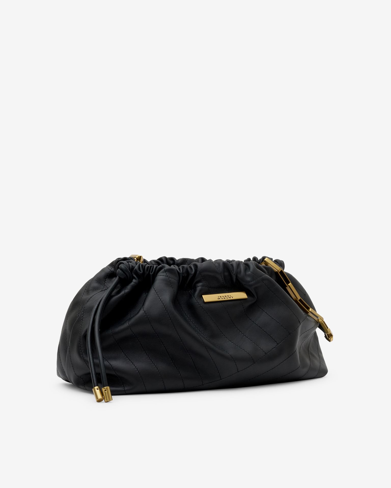 Isabel Marant Slouchy Merine Leather Shoulder Bag In Black | ModeSens